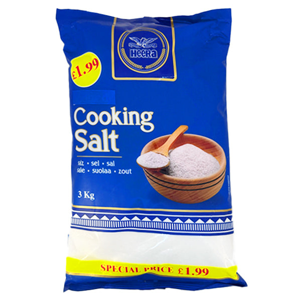 Heera Cooking Salt Iodised 3kg| Online Grocery Shopping | SaveCo Online Ltd